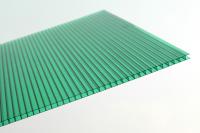 China Anti Fire Green Plastic Corrugated Roofing Sheets , Polycarbonate Wall Panels for sale