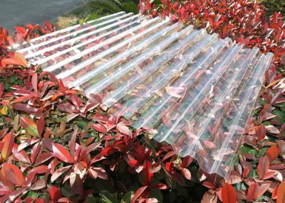 China PC translucent roofing sheets Clear Plastic Corrugated Polycarbonate Sheets 0.8mm-3.0mm Weather Resistance for sale
