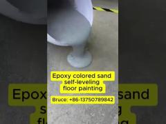 Hot sale epoxy colored sand flooring cheap marble stone floor coating durable floor painting epoxy self-leveling floor paint