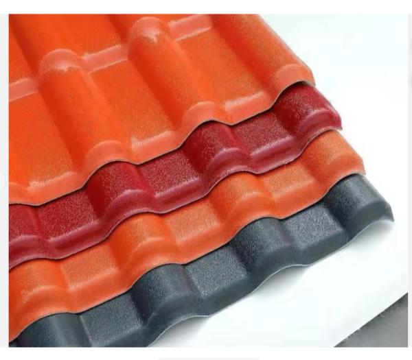 Quality Glossy ASA Synthetic Resin Tile 1050mm Lightweight Roof Sheets Waterproof for sale