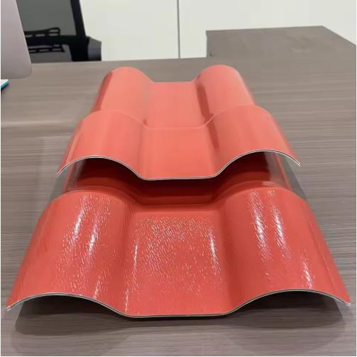 Quality UV Resistant Synthetic Resin Roofing Sheet 3mm - 5mm Thickness Red Color Roofing Sheet for sale