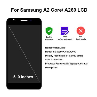 Cina Originale dell'affissione a cristalli liquidi ristrutturato schermo del telefono per l'Assemblea LCD del convertitore analogico/digitale del touch screen dell'esposizione del centro A260 di SAM Galaxy A2 in vendita