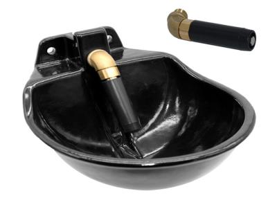 China Durable Cast Iron Cattle Water Bowls Easy Cleaning Enameled Surface for sale