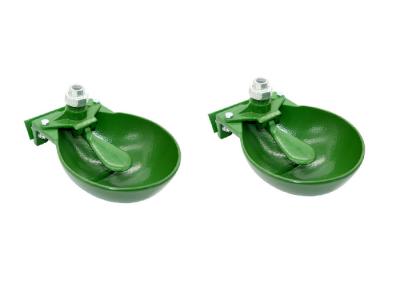 China Green Cattle Drinking Cups Wall Or Tube Mounting Stainless Steel for sale