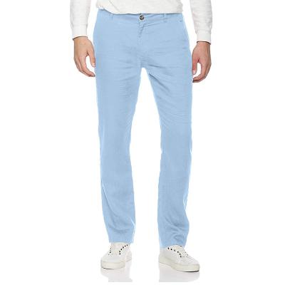 Cina pantaloni diritti respirabili del vestito dalla gamba dei pantaloni di tela leggeri dell'estate degli uomini multicolori in vendita