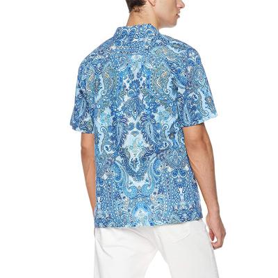 Cina Cotone casuale Aloha Style d'annata delle camice 48% della manica degli uomini rilassati di misura breve in vendita