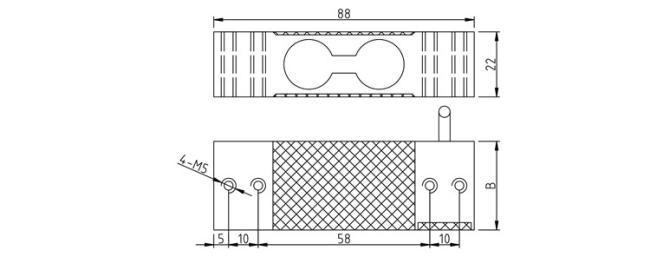 GPB130 100kg Platform Scales Weighing Load Cell Sensors