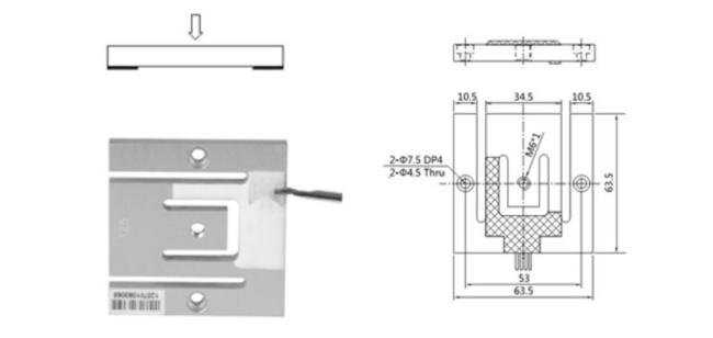 GPB203 Bathroom scale small flat weight load cell