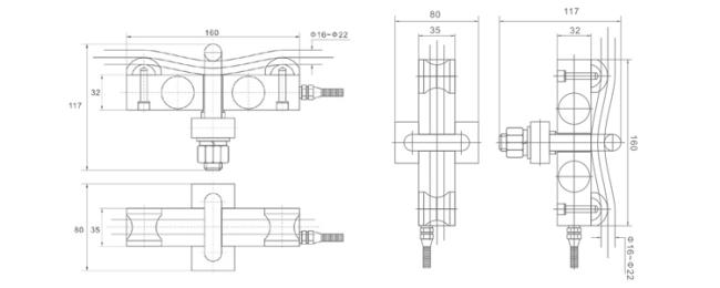 GSP903 Pier and port Rope Tension Load Limiter weight sensor for tower crane