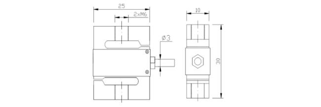 GSL310 Mini S-type lifting hook scale pull force load cell 1kg