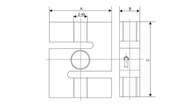 GSL302 Hopper scale S type load cell 300kg
