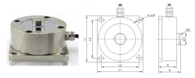 GSS415 Galoce tank scale shear web load cell with strong overload resistance 100T