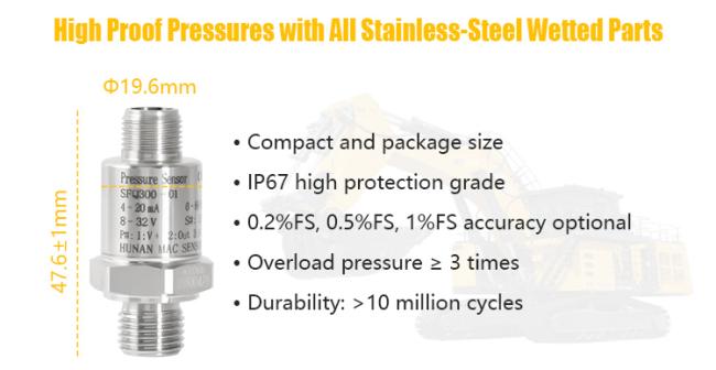 Analog Digital Hydraulic Brake Oil Pressure Monitoring System Sensor Transducer Pressure Transmitter Price