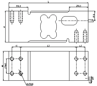 Weight Load Cell for Platform Scale 60X80cm 600kg