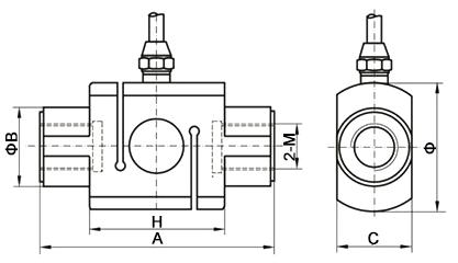 Tension and compression load cell 100kg to 20 ton dimension