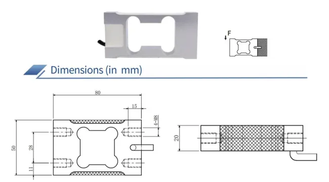 Single Point Load Cell 3-200kg Electronic Scale Sensor Aluminum Alloy