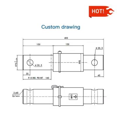 China Custom Alloy Steel IP67 5T 7.5T Load Cell For Animal Husbandry Feed Truck And Agriculture Grain Carts Te koop