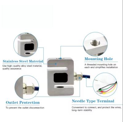 China Ruijia Stainless Steel Miniature S Type Load Cell For Force Measurement 2kg 200kg for sale