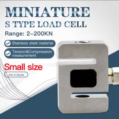 China Ruijia Stainless Steel Miniature S Type Load Cell For Force Measurement 2kg 200kg for sale