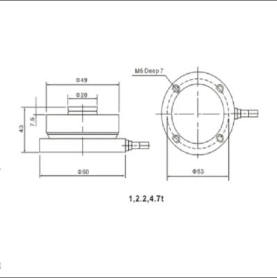 Chine Weight Scale Sensor Suitable Hopper Scales Compression Load Cell à vendre