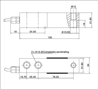 Китай 1000Kg Weight Measuring Weighing Sensors Double Ended Shear Beam Load Cell продается