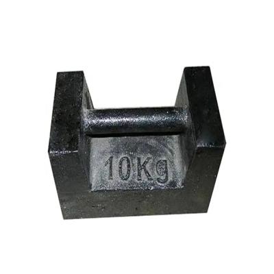 China Rujiajia Calibration Weight 50LB Mass Cast Iron Block Weights for Test Crane Counterweights for sale