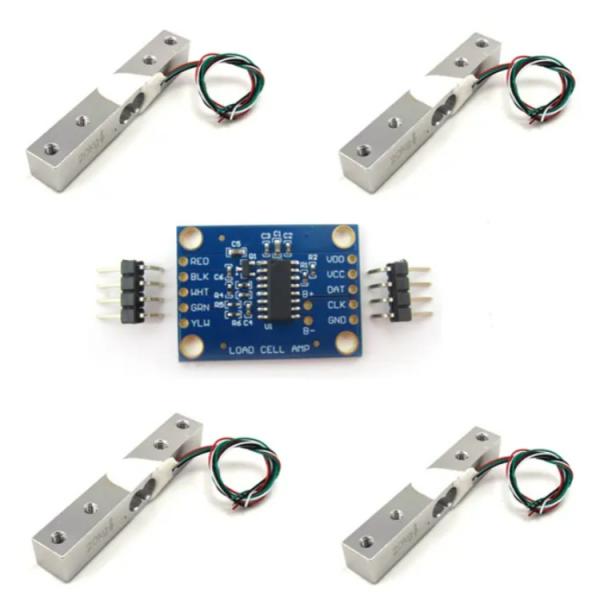 RJ133 Miniature Force Sensor High Accuracy Weight Sensor Load Cell 1kg 5kg 10kg 20kg Micro Load Cell With HX711 Module