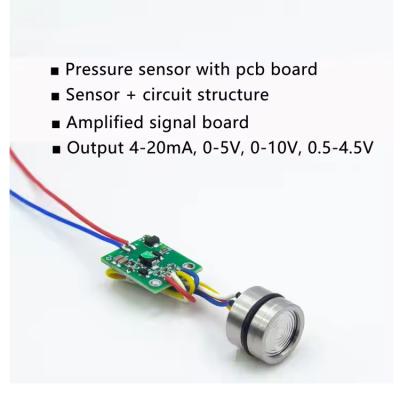 China Ruijia Manufacturer Temperature and Pressure Sensor Flush Diaphragm Mini I2C 1.5mA Difused Silicon Filled Pressure Sensor for sale