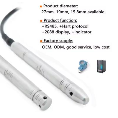 China Ruijia Factory OEM ODM IP68 Transmissor de nível analógico de líquido óleo-água para tanque, medidores de água, sensor de nível à venda