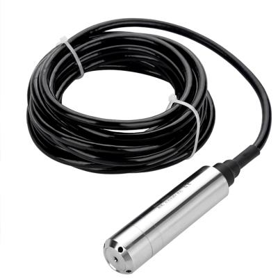 China Unterwasser-Spiegelsensor 4-20mA Einwerfer Typ Flüssigkeitsspiegelsensor 24V Gleichstrom Eingang Flüssigkeitsspiegeltransmitter,Messbereich 0-5M zu verkaufen