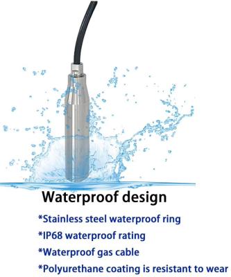 China 304SS 4-20mA LCD Level Gauge 0-5m Range 12-36V DC for sale