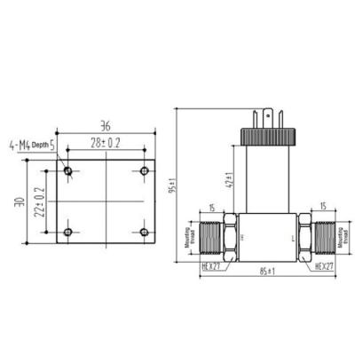 China Differential Pressure Transmitter for HVAC, 4-20mA, 0.5% High Quality DP Transmitter for Water Small 0-10v Differential Pressure Sensor for air for sale