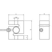 China Low Profile S Type Load Cell for Bin Weighing for sale