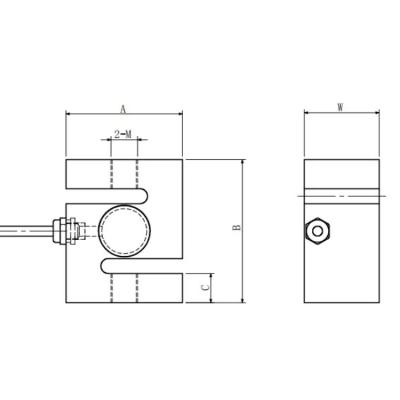 China Low Profile S Type Load Cell for Bin Weighing for sale