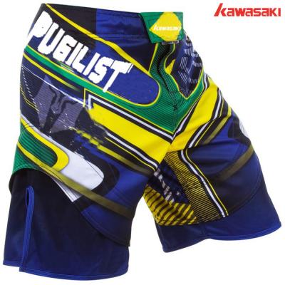 China Kawasaki fashion custom sublimated team wear MMA Short for sale