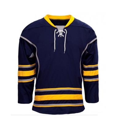 China Wholesale sublimation custom ice hockey jersey with lace for sale