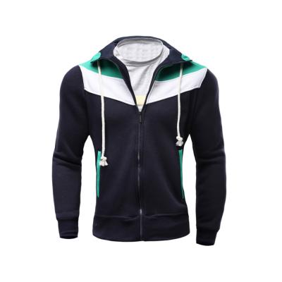 China MEN'S HOODIES PATCHWORK ZIPPER SLIM FIT HOODIE for sale