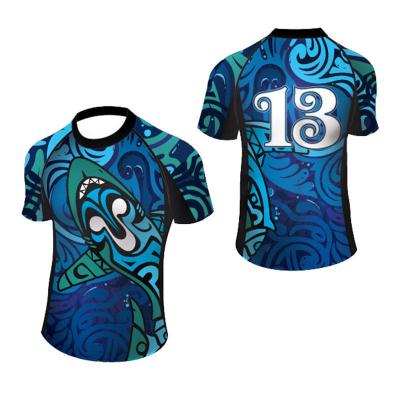 China Customized authentic rugby training league jerseys sublimation rugby jersey for sale