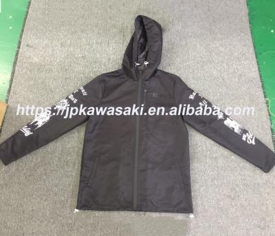 China Custom Stylish with logo Screen Printing Low MOQ Polyester Windbreaker Jacket Wholesale for sale