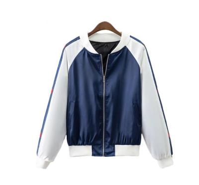 China Hight quality 2018 new wholesale blank plain varsity jacket wholesale for sale