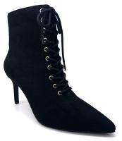 China Comfortable Stiletto Heel Women Shoe Boots With Solid Pattern Type for sale