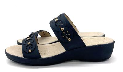 Cina Comfort Summer Slip On Sandals With Flat Heel Sewing Sole in vendita