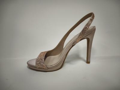 Cina Sandali alla moda con tacco stiletto ornate di strass luccicanti in vendita