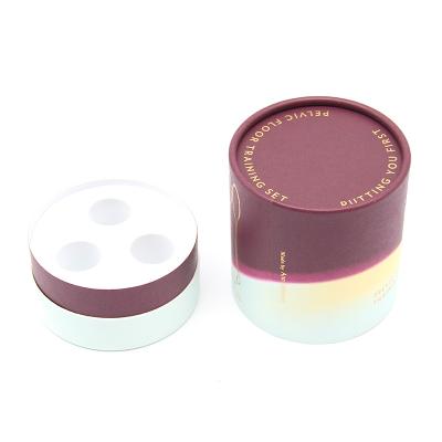 Cina Imballaggio cosmetico d'imballaggio della metropolitana della carta di trucco della fabbrica di Skincare della metropolitana di carta rotonda su ordinazione della scatola in vendita