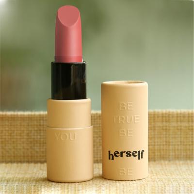 China Custom Cylindrical Shape Tube Custom Packaging Lipstick Lip balm  Push Twist Up Paper Tube for Cosmetic for sale