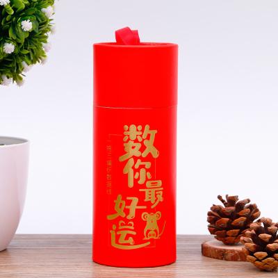 Cina Vendita all'ingrosso del commestibile intorno alla metropolitana di carta kraft con il cartone biodegradabile del nastro rosso per l'imballaggio della metropolitana della carta del caffè del tè in vendita
