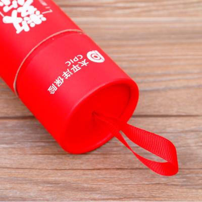 Cina Vendita all'ingrosso del commestibile intorno alla metropolitana di carta kraft con il cartone biodegradabile del nastro rosso per l'imballaggio della metropolitana della carta del caffè del tè in vendita