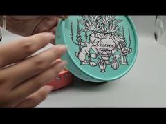 Custom Luxury Spot UV Printing Small Round Cardboard Boxes Packaging Jewelry