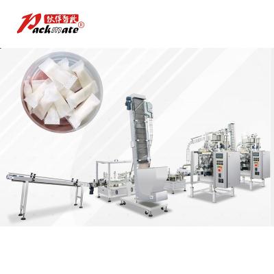 China Fully Automatic 4-Lane Snus Packing Machine with 7 Inch Touch Screen and Measuring Cup Backflow Metering for sale