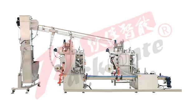 Quality High Speed Double Single Lane Small Pouch Automatic Packaging Machine for Wet and Dry Powder with 30-45 Bags/min for sale